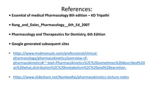 ppt on pharmacokinetics pharmacolocy | PPT