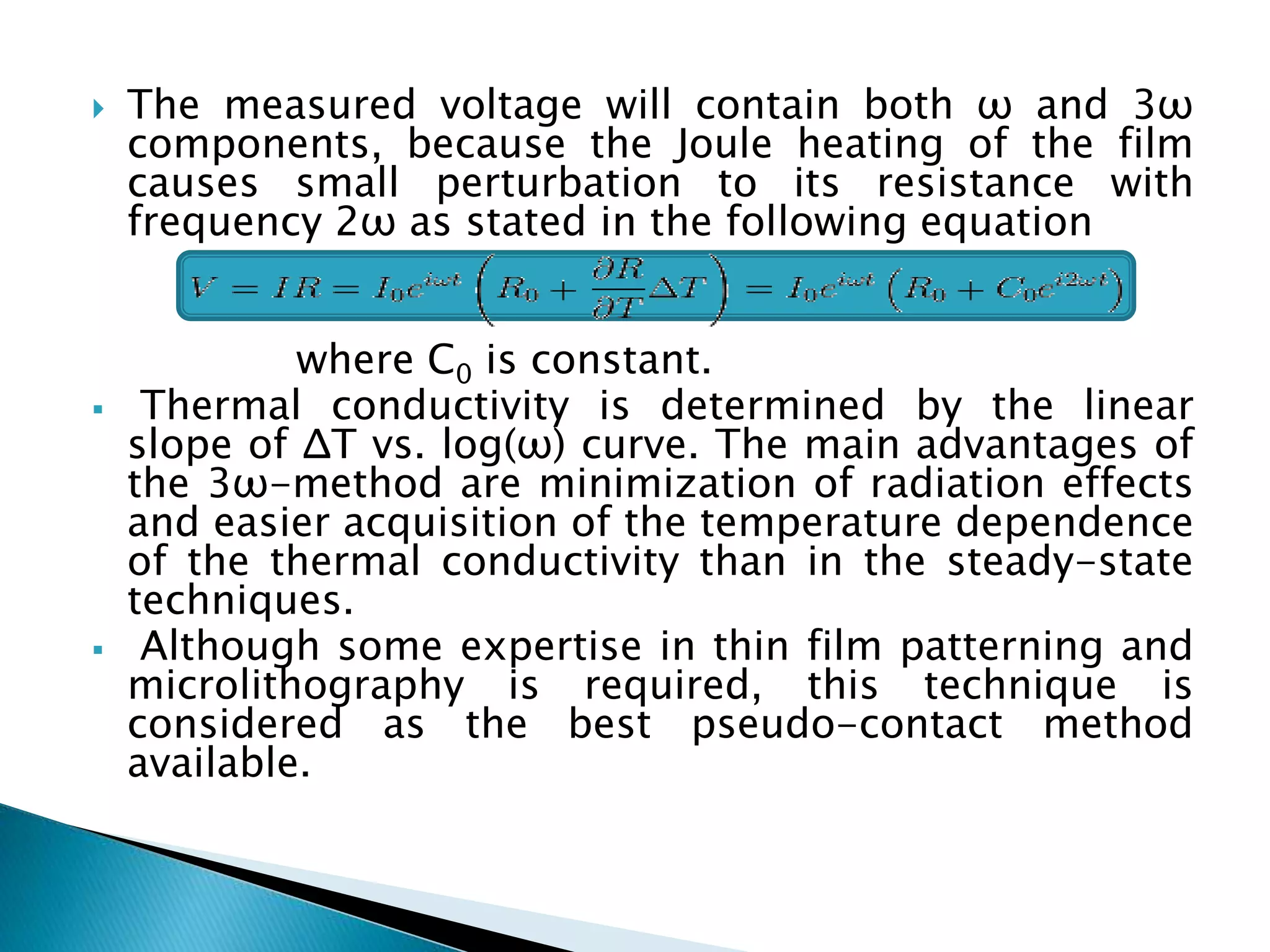 determination of thermal conductivity | PPTX