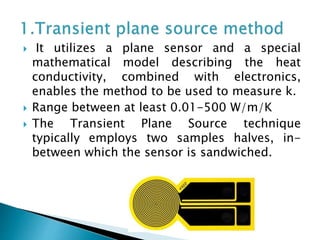 determination of thermal conductivity | PPTX