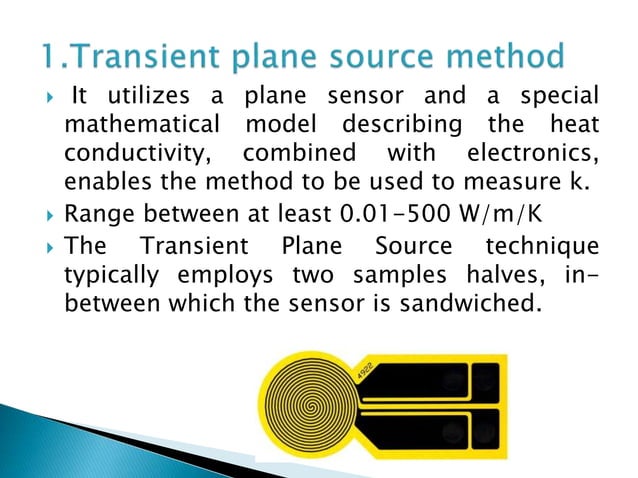 Determination Of Thermal Conductivity Pptx Physics Science