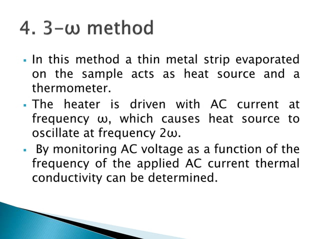 Determination Of Thermal Conductivity Pptx Physics Science
