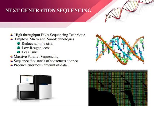 Next generation sequencing technologies for crop improvement | PPTX | Biological Sciences | Science