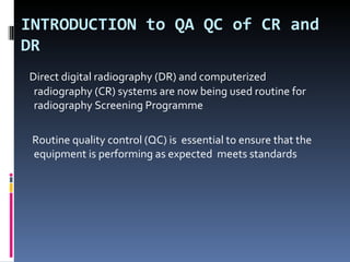 Anjali (qa qc on cr dr) | PPT