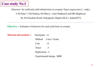 “Genetic architecture improvement in cowpea” | PPT