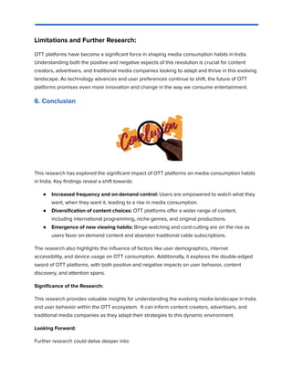 The Impact of OTT on Media Consumption Habits | PDF