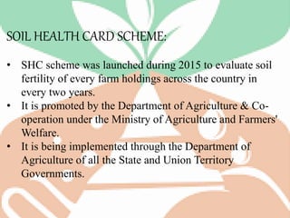 Soil health scheme | PPTX