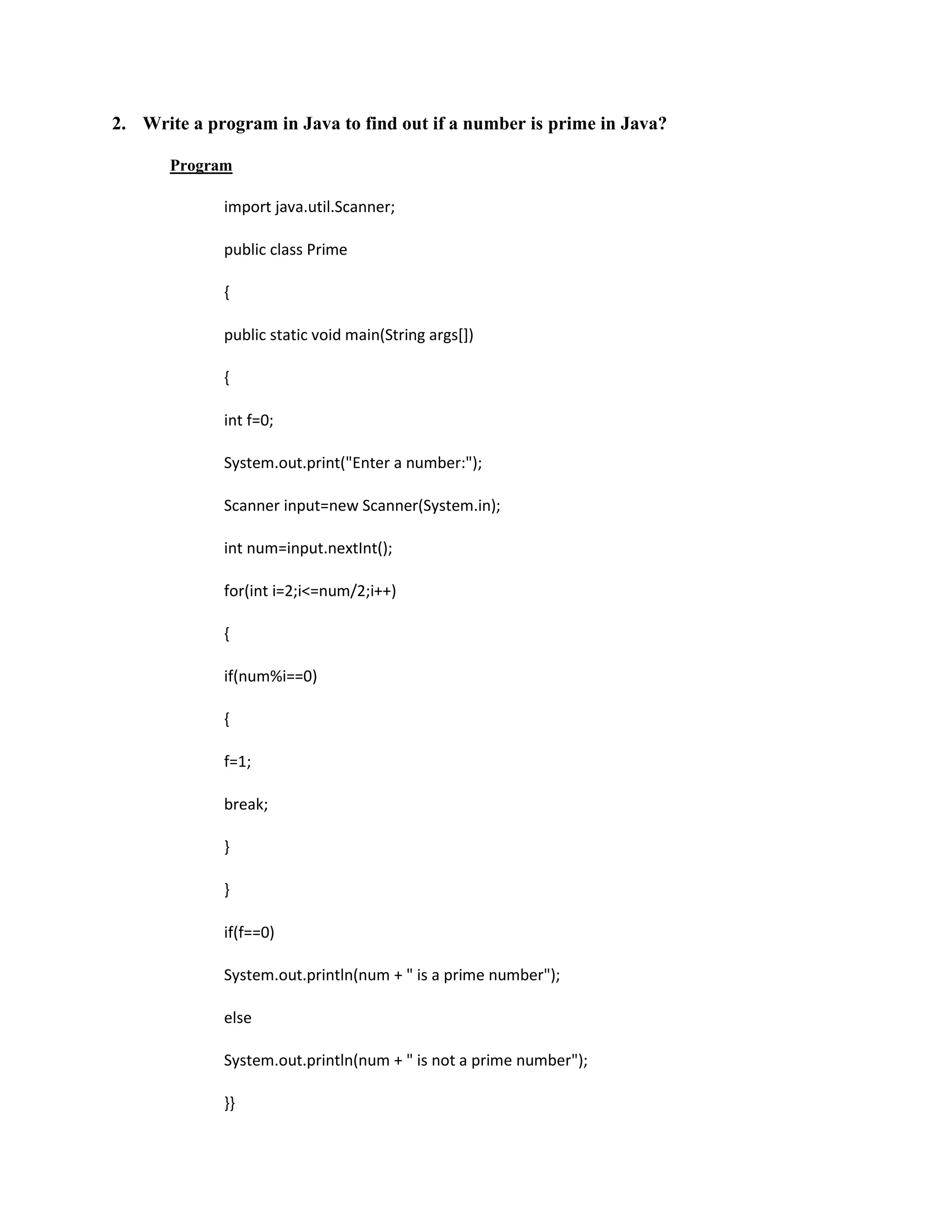 Java Programs Pdf