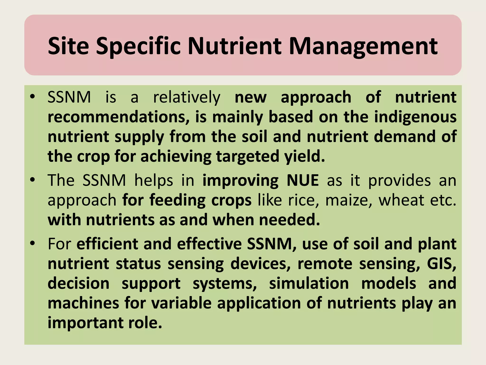 Site Specific nutrient Management for Precision Agriculture - Anjali ...