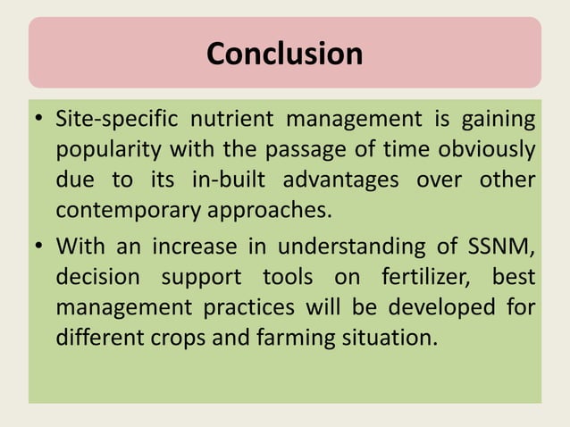 Site Specific nutrient Management for Precision Agriculture - Anjali Patel (IGKV Raipur, C.G) | PPTX