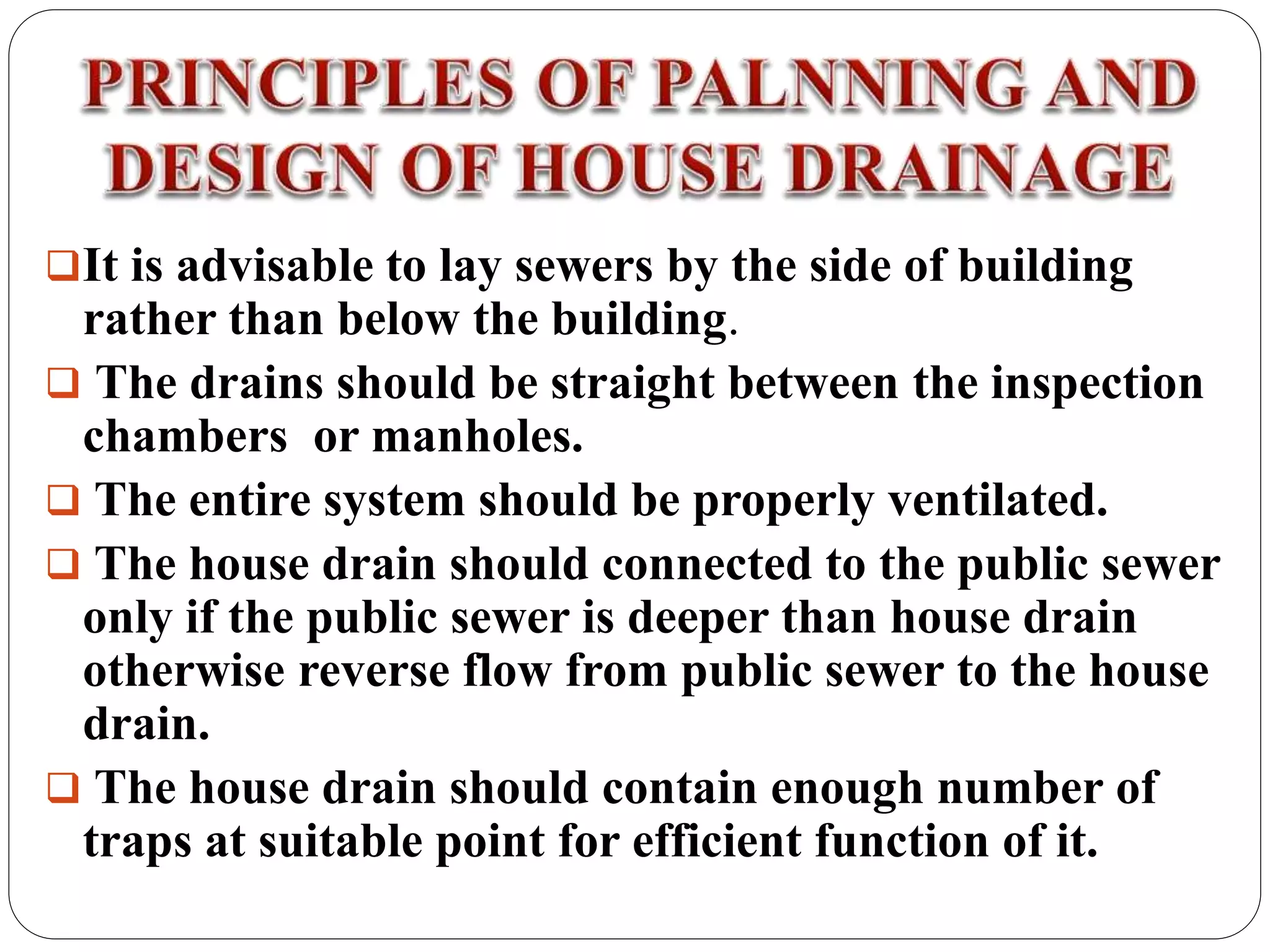 waste water drainage | PPTX