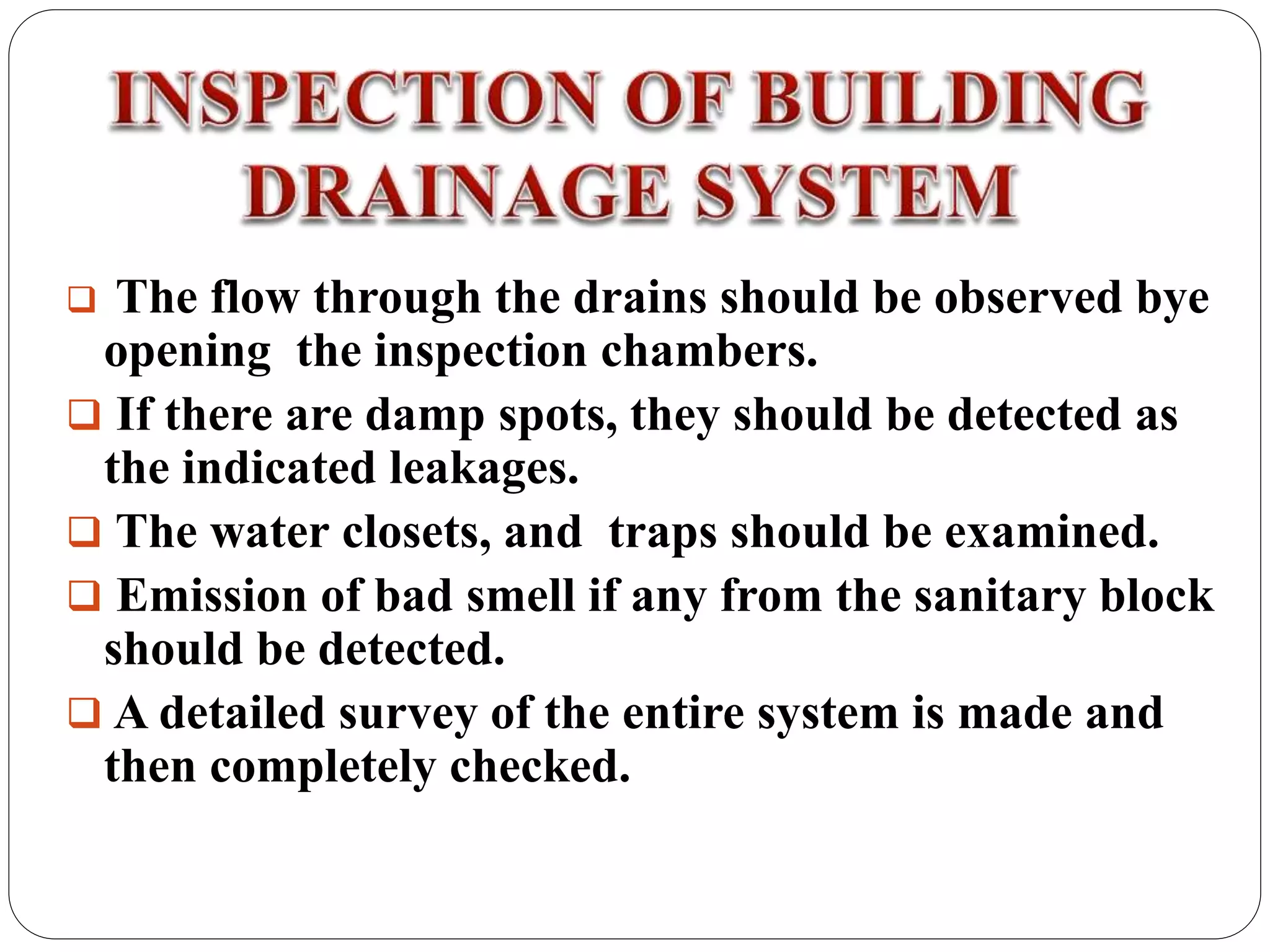 waste water drainage | PPTX