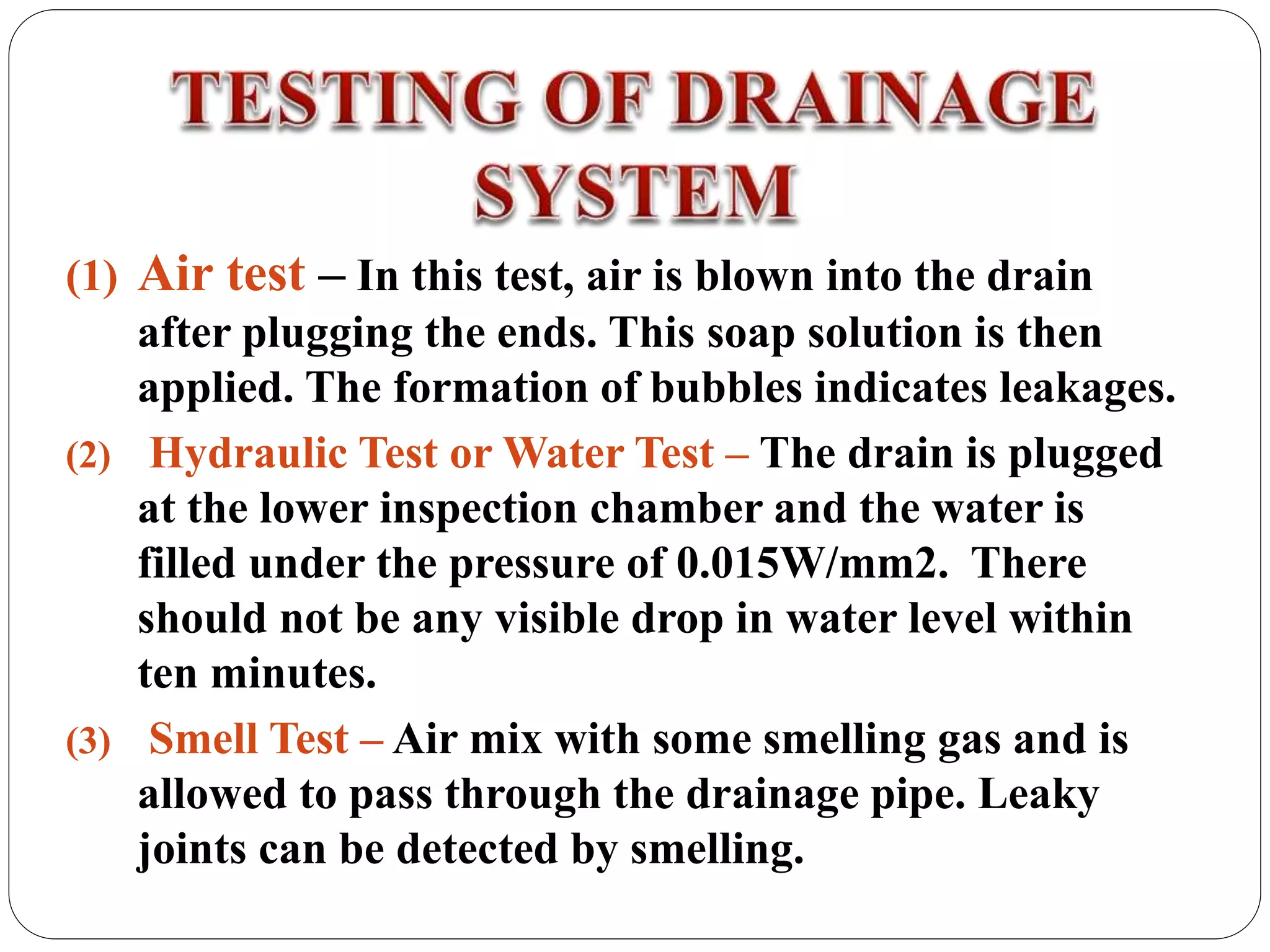 waste water drainage | PPTX