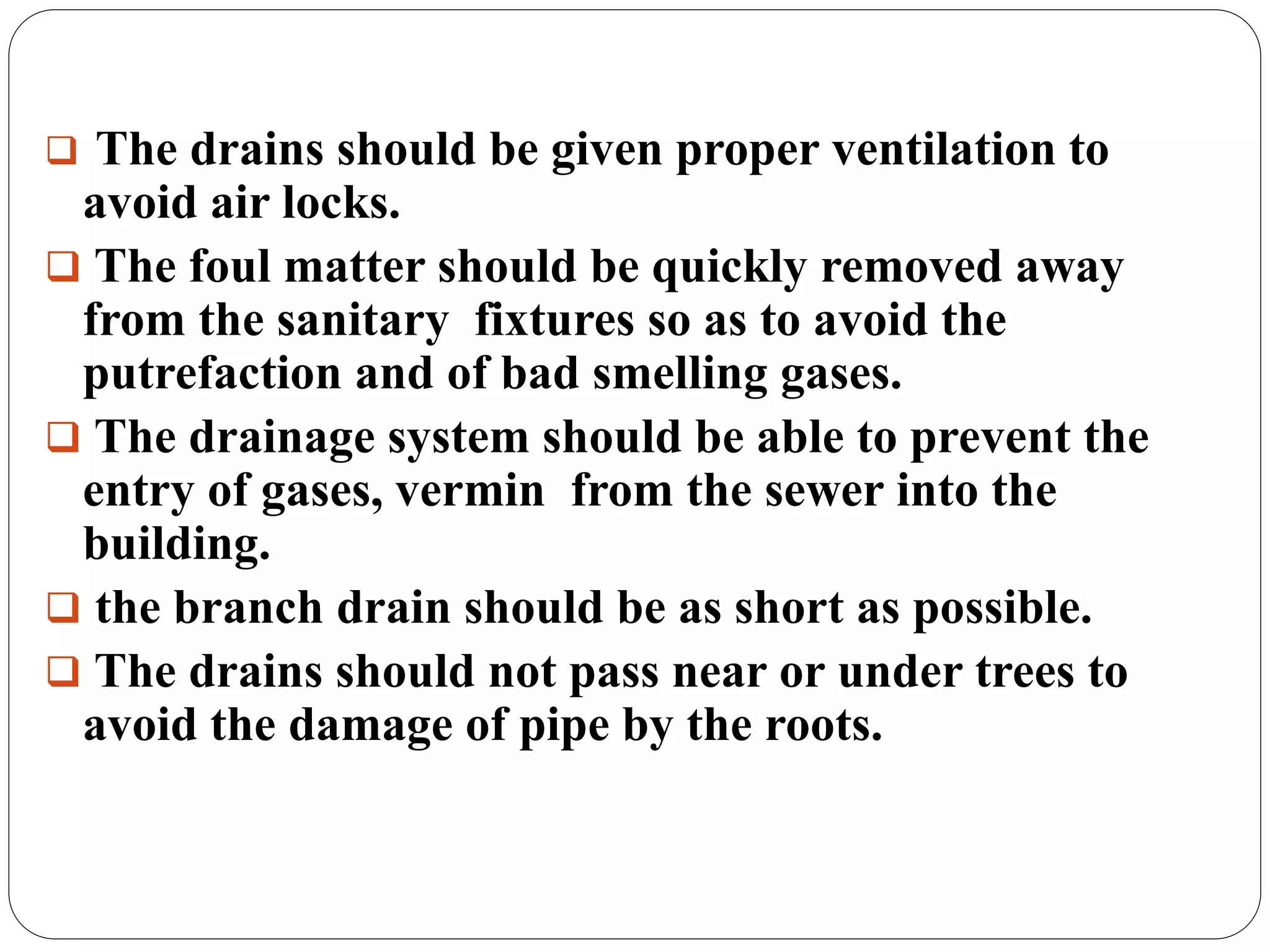 waste water drainage | PPTX