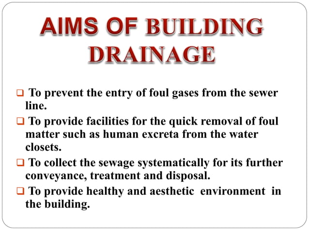 waste water drainage | PPTX | Indoor Environmental Quality | Home & Garden