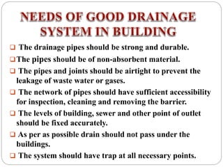 waste water drainage | PPTX