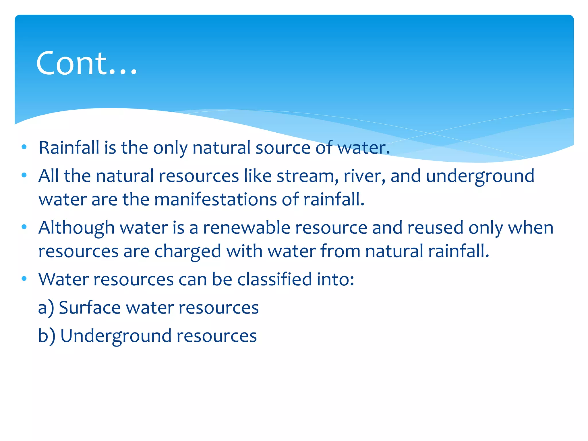 water Resources of India - By Anjali Patel mam (IGKV Raipur, C.G) | PPTX