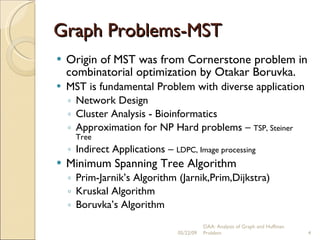 Mathematical analysis of Graph and Huff amn coding | PPT
