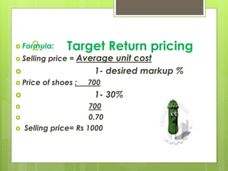 PRICING | PPTX | Commodities | Economy