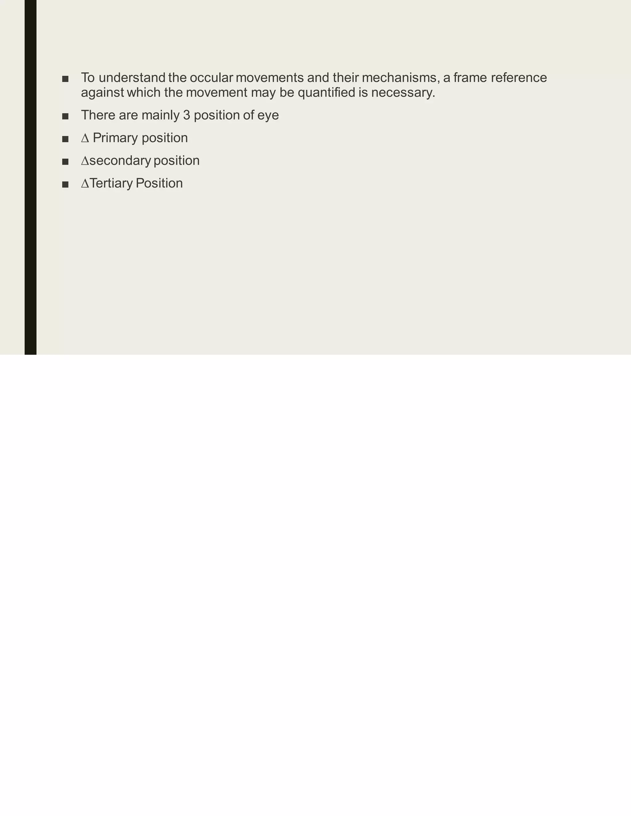 Position of gaze | PDF