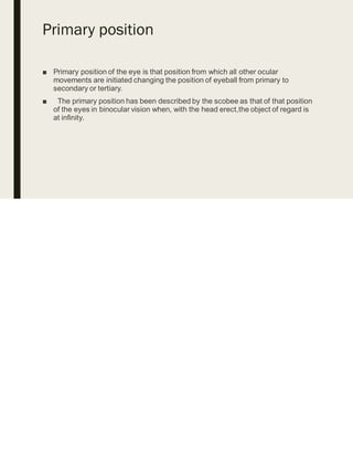 Position of gaze | PDF