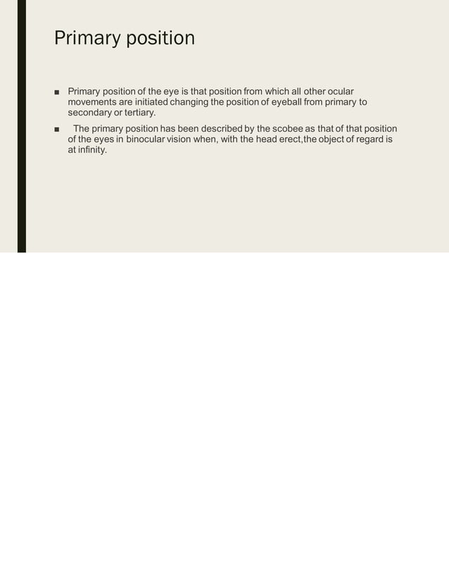 Position of gaze | PDF | Eye and Vision Conditions | Diseases and ...