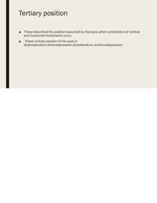 Position of gaze | PDF