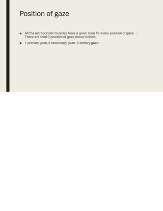 Position of gaze | PDF