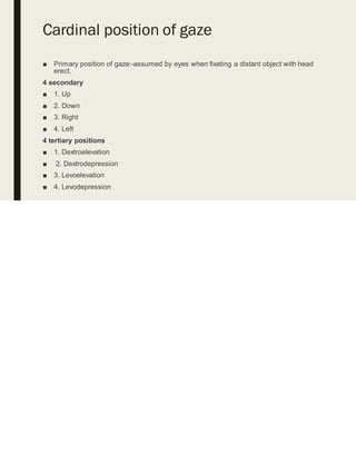 Position of gaze | PDF