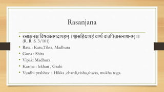 anjana rasashastra ppt.pptx anjana rasa shastra | PPTX