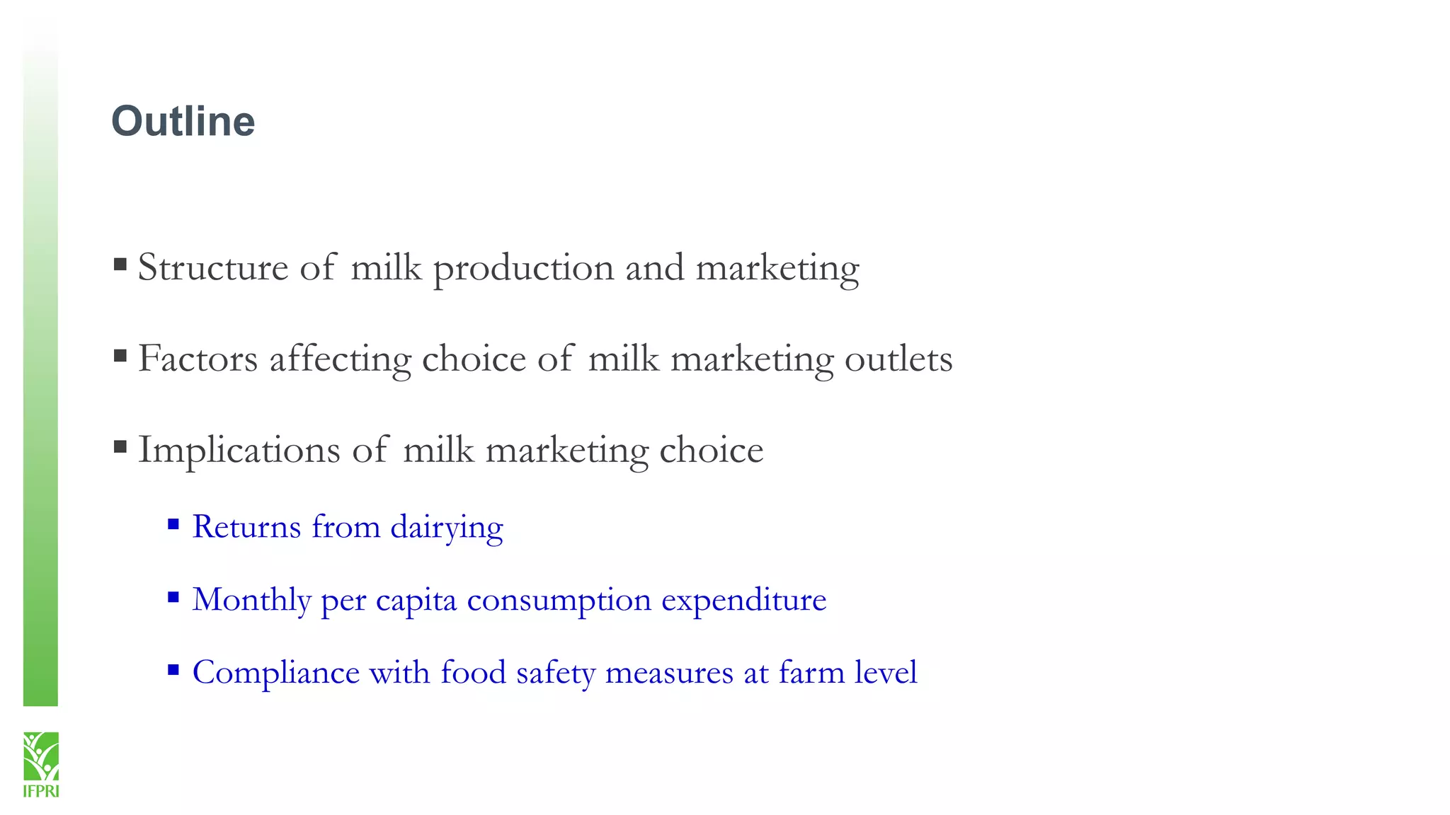 Traditional Versus Modern Milk Marketing Chains in India: Implications ...