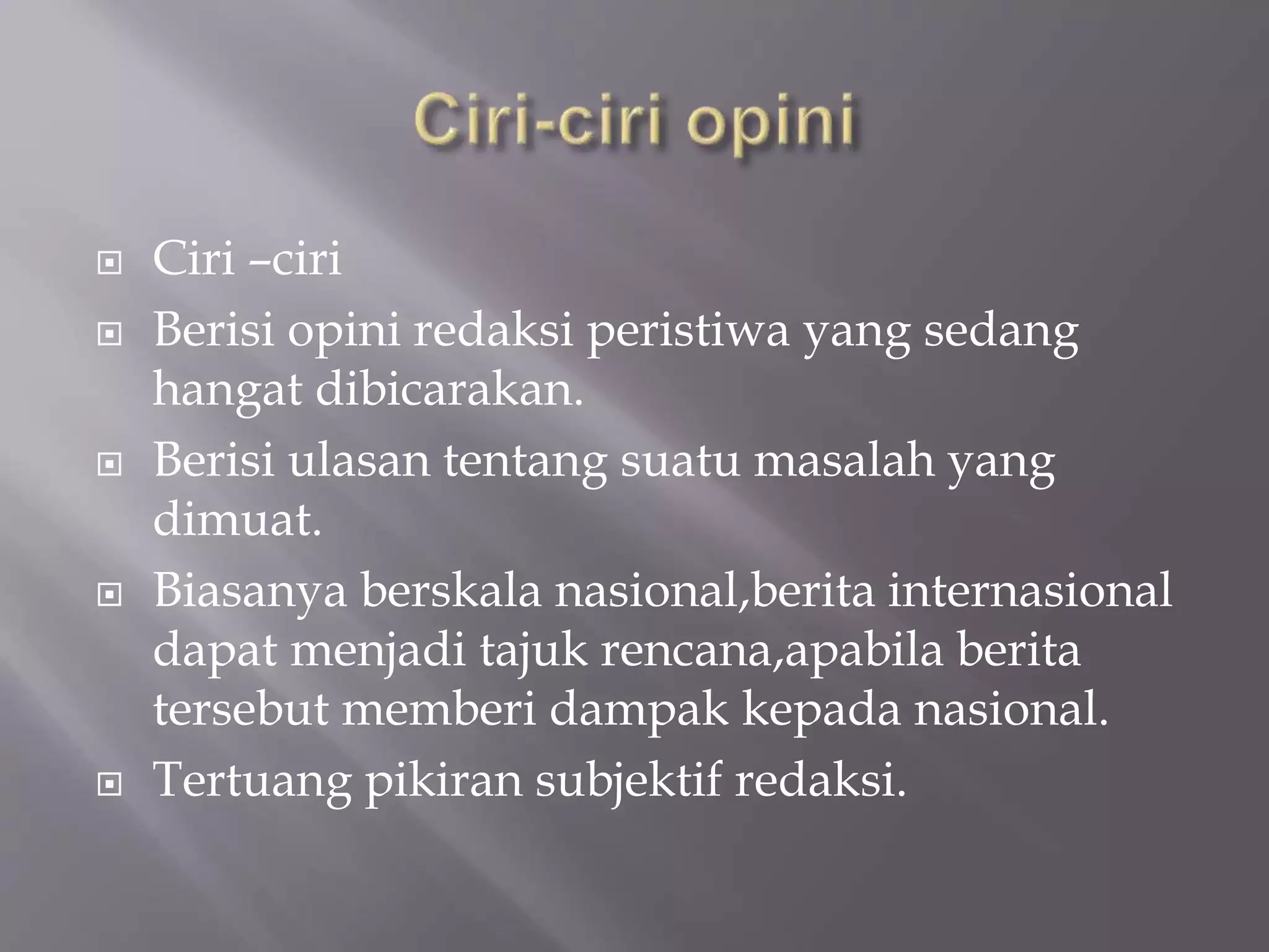 TAJUK RENCANA | PPTX