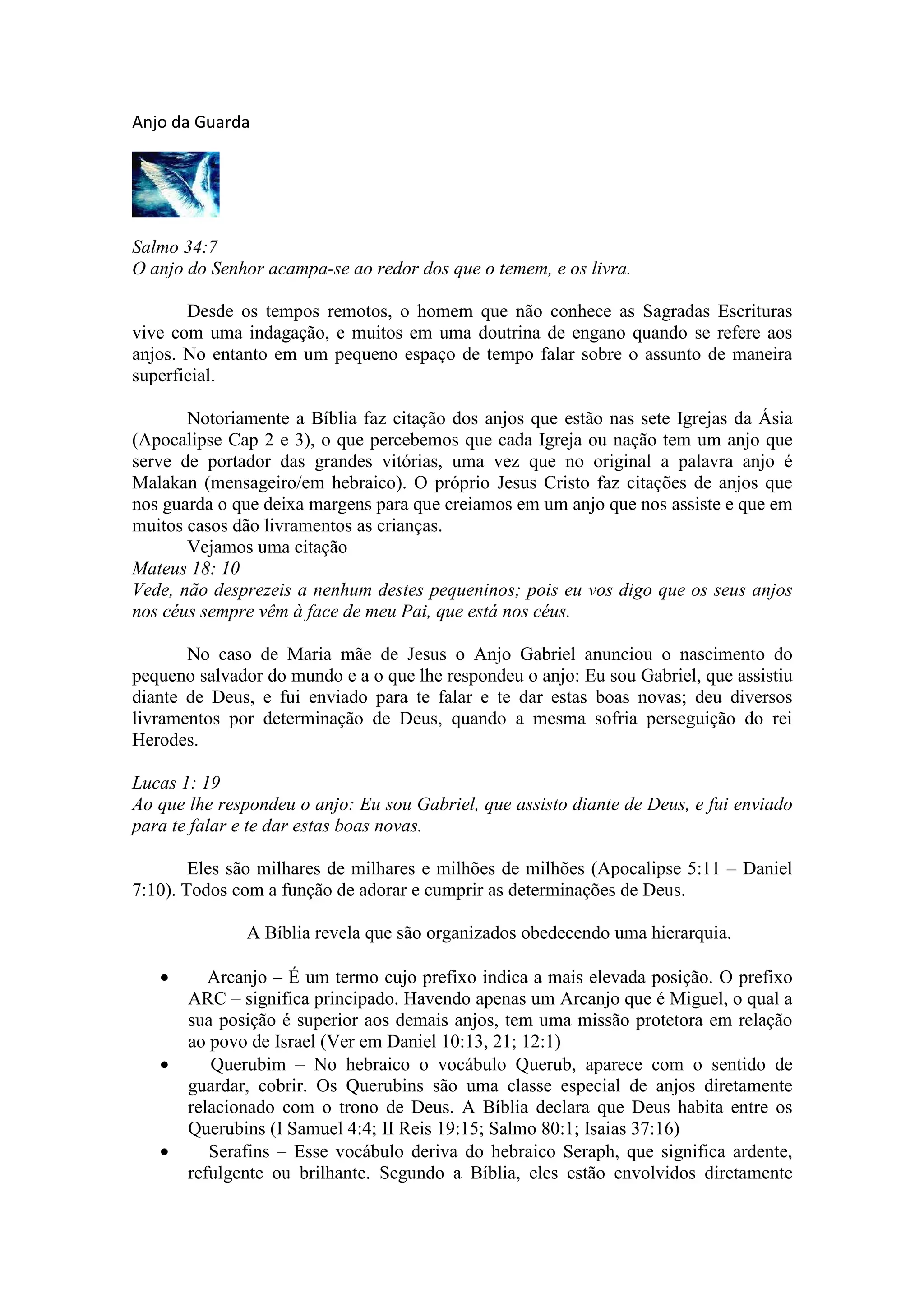 Anjo da guarda | PDF