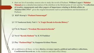 -Early resistance Pazhassi .pptx | Death, Injury, or Military Conflict ...