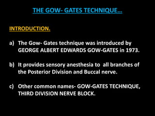 MANDIBULAR NERVE BLOCK. | PPTX | Ear, Nose and Throat Conditions ...