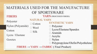 SPORTS TEXTILE: Key Trends in Design & Materials and Its Specific ...
