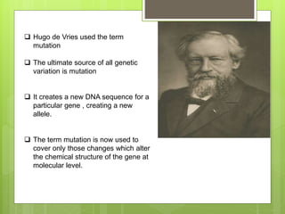 anju c s.pptx mutation evolution history | PPT