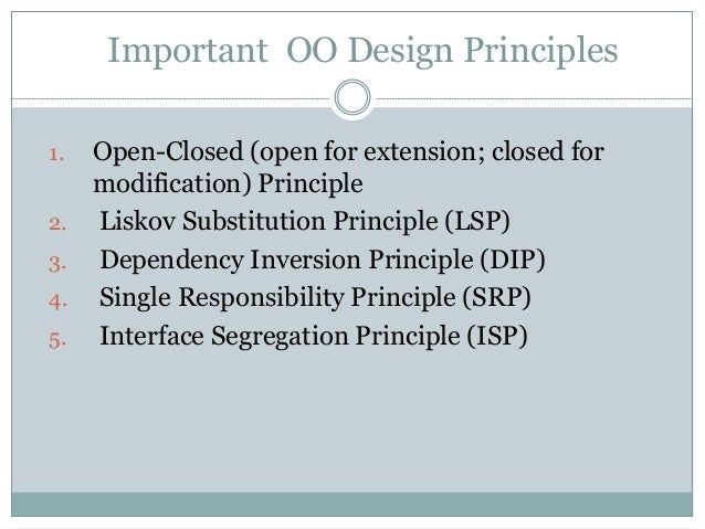OO Design Principles
