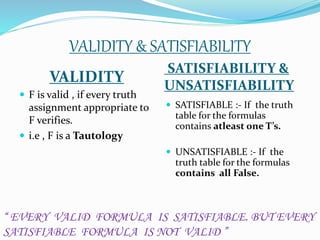 The propositional calculus | PPT