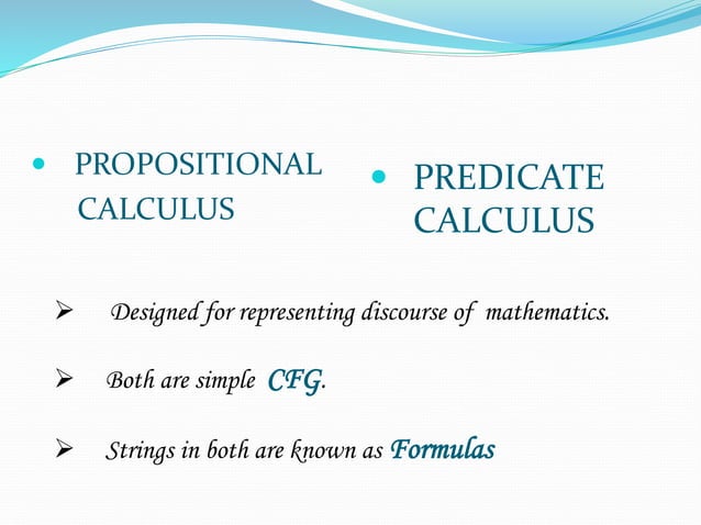The propositional calculus | PPT