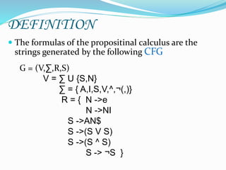 The propositional calculus | PPT