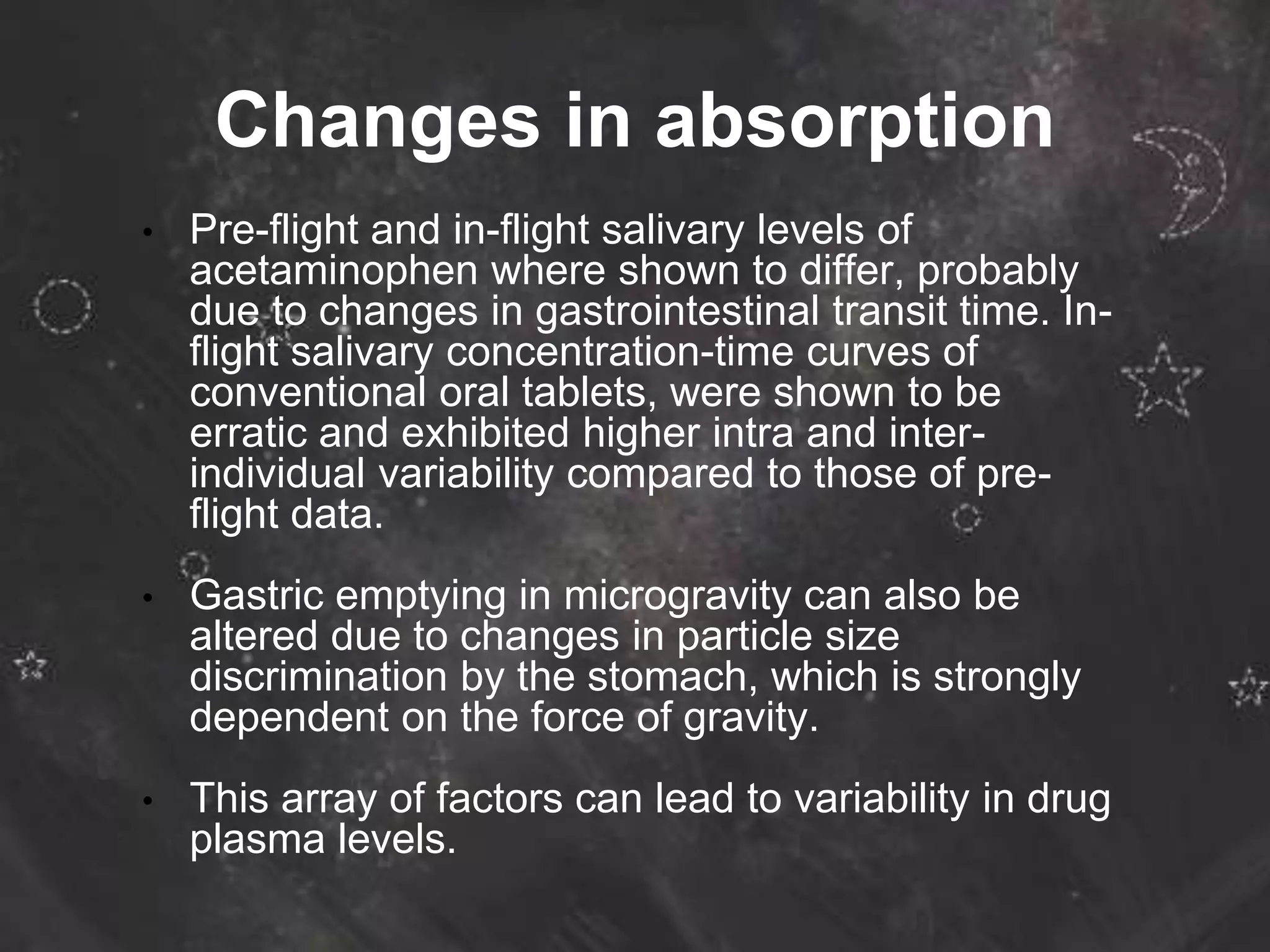 space pharmacology and pharmacokinetics | PPTX
