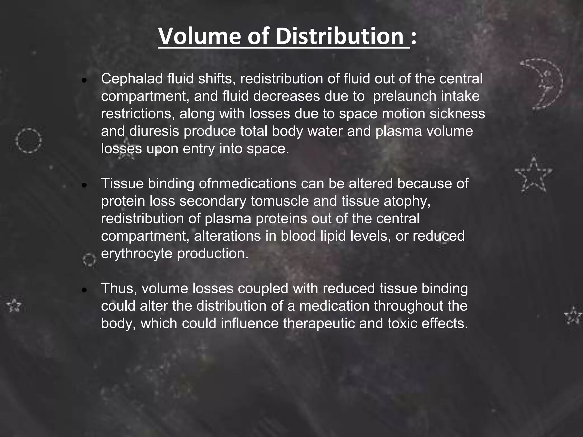 space pharmacology and pharmacokinetics | PPTX