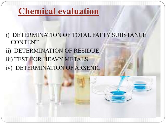 Analysis of cosmetics, toxicity screening and test methods | PPTX