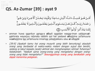 Anjuran menuntut ilmu dan berpakaian secara islam | PPTX