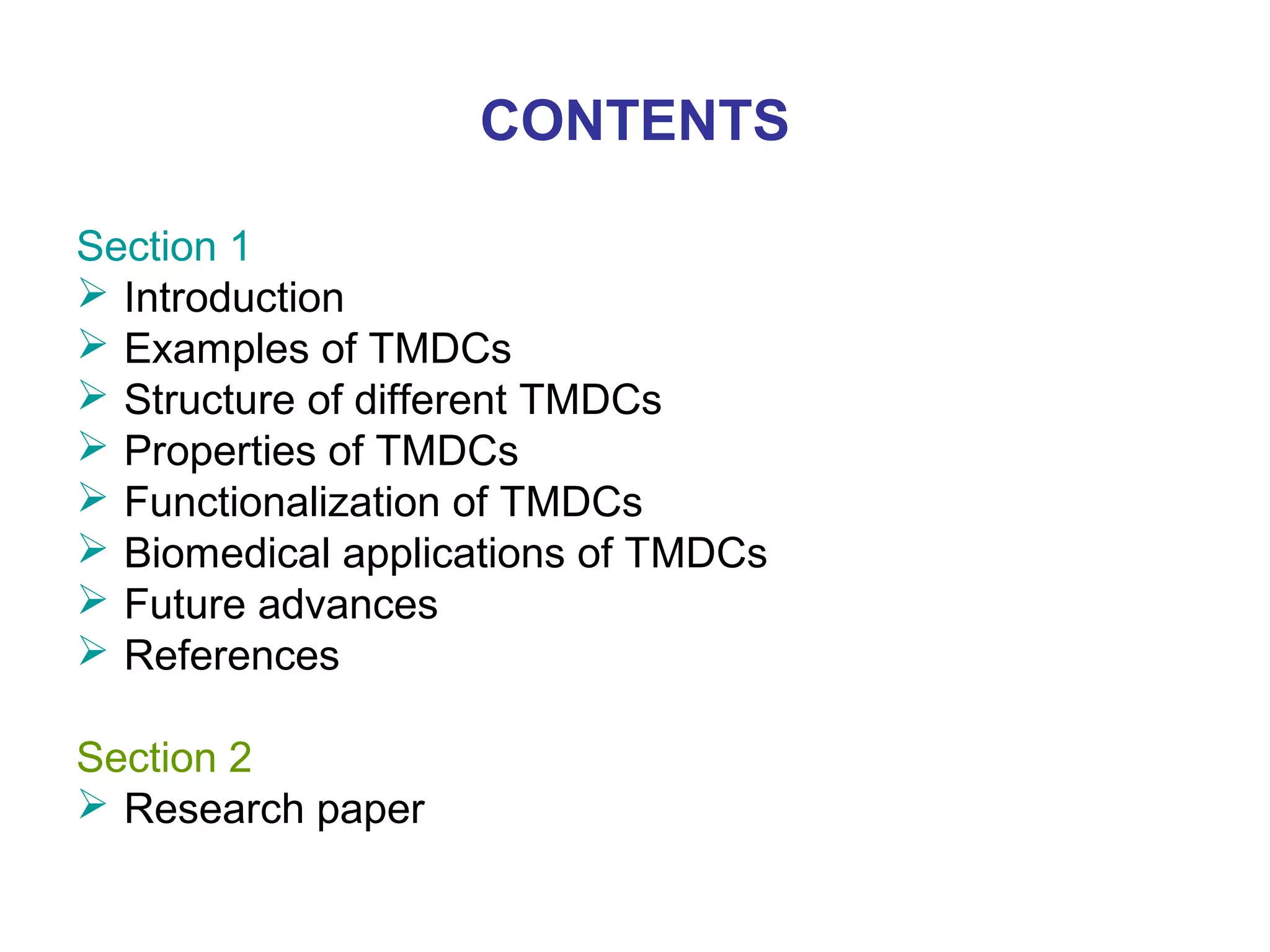 Transition metal dichalcogenide NPs, recent advances in scientific ...