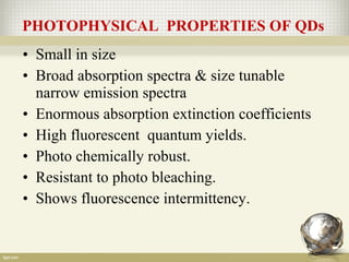 Biomedical applications of quantum dots | PPT