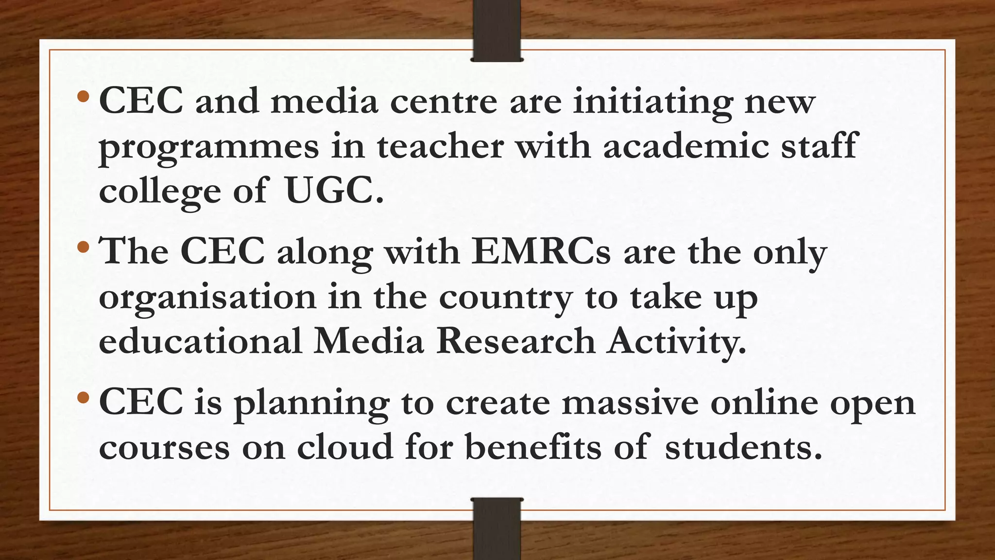 UGC CEC PowerPoint | PPTX