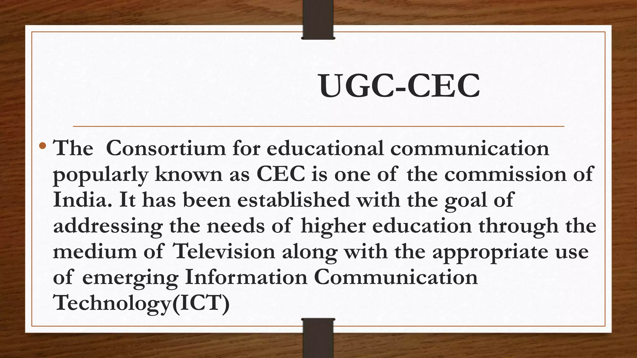 UGC CEC PowerPoint | PPTX