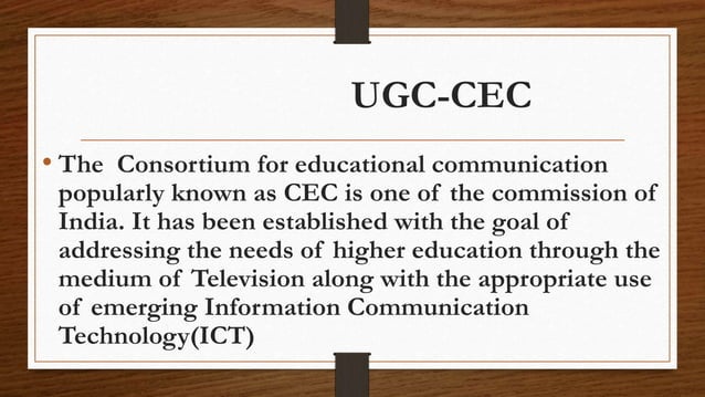 UGC CEC PowerPoint | PPTX | Undergraduate Education | College Education