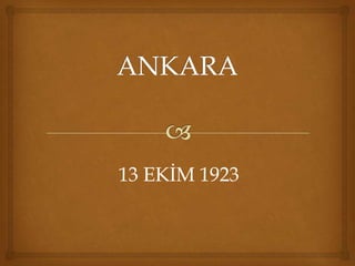 Ankara | PPTX
